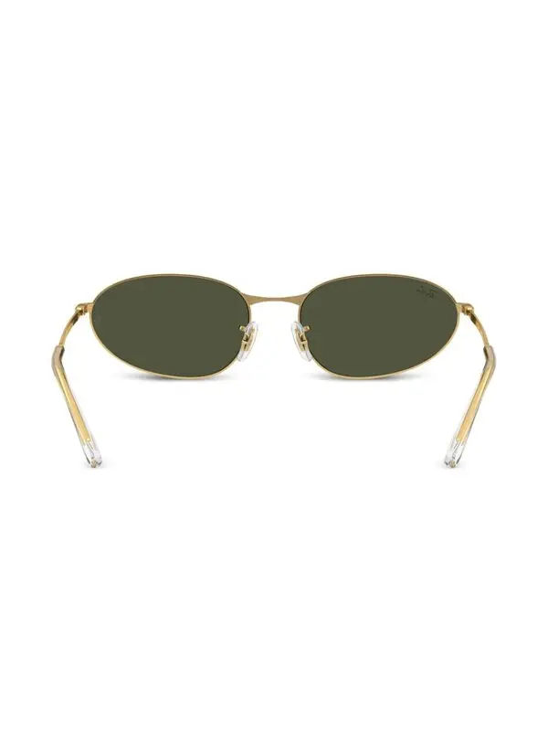 Ray-ban Oval-frame Sunglasses - Gold