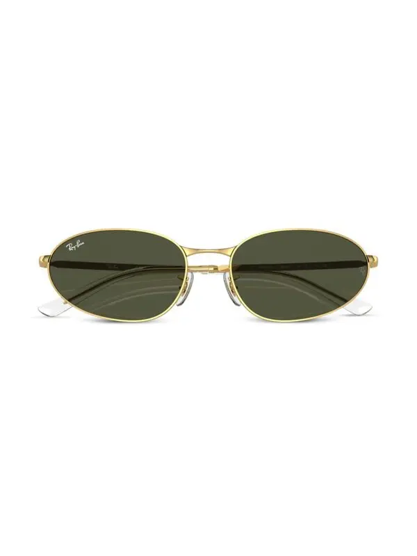 Ray-ban Oval-frame Sunglasses - Gold