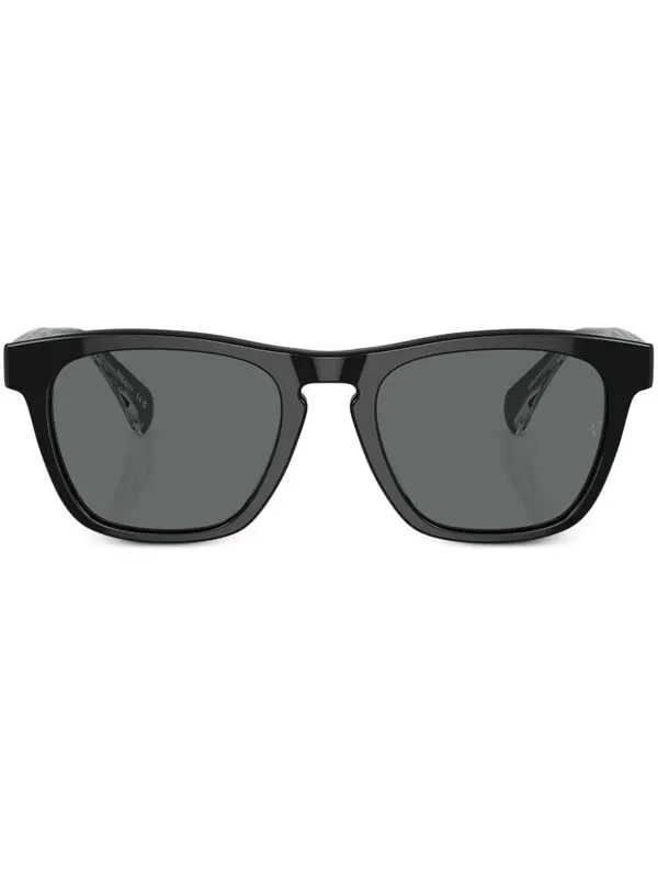 Oliver Spencer Wayfarer-frame Sunglasses - Black
