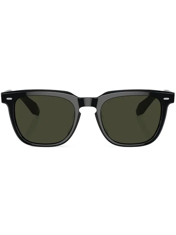 Oliver Spencer N.06 Square Sunglasses - Black