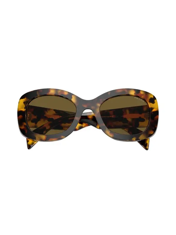 Prada Oversized Frame Sunglasses - Brown