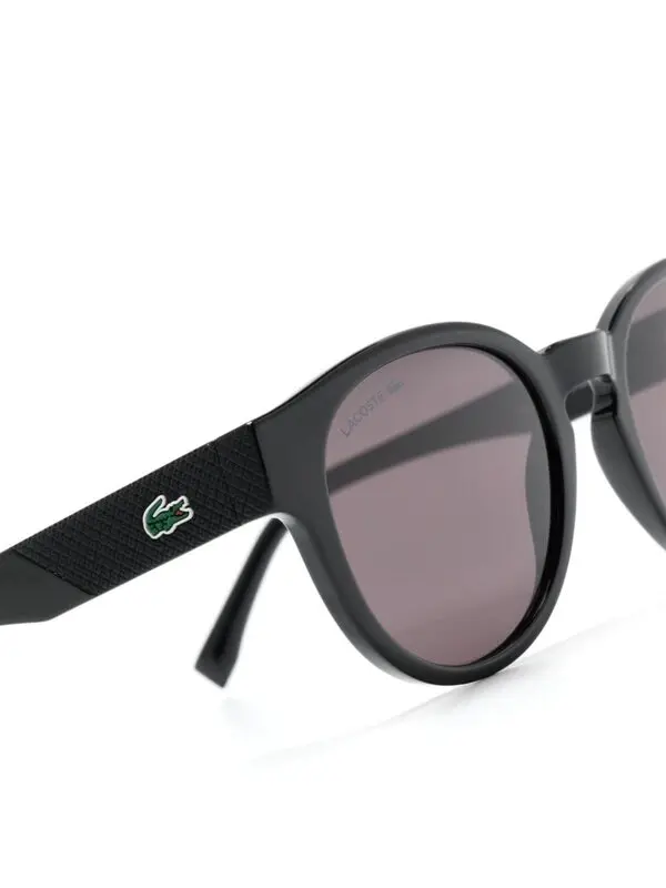 Lacoste Logo-engraved Round-frame Sunglasses
