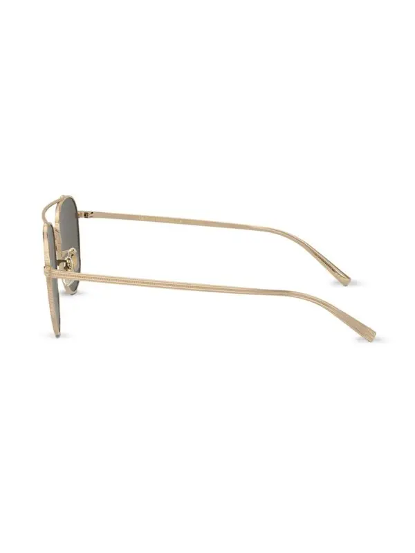 Oliver Spencer Rivetti Pilot Sunglasses - Gold