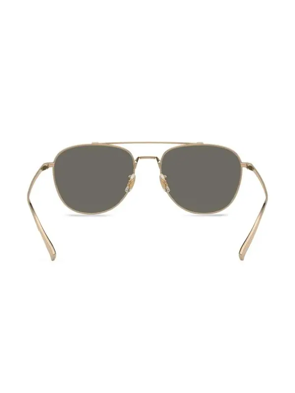 Oliver Spencer Rivetti Pilot Sunglasses - Gold