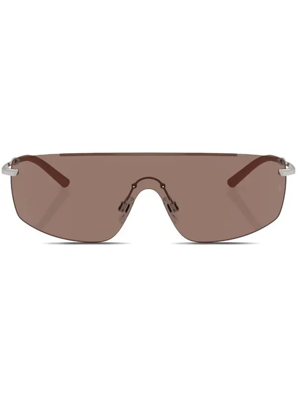 Oliver Spencer R-5 Mask Sunglasses - Silver