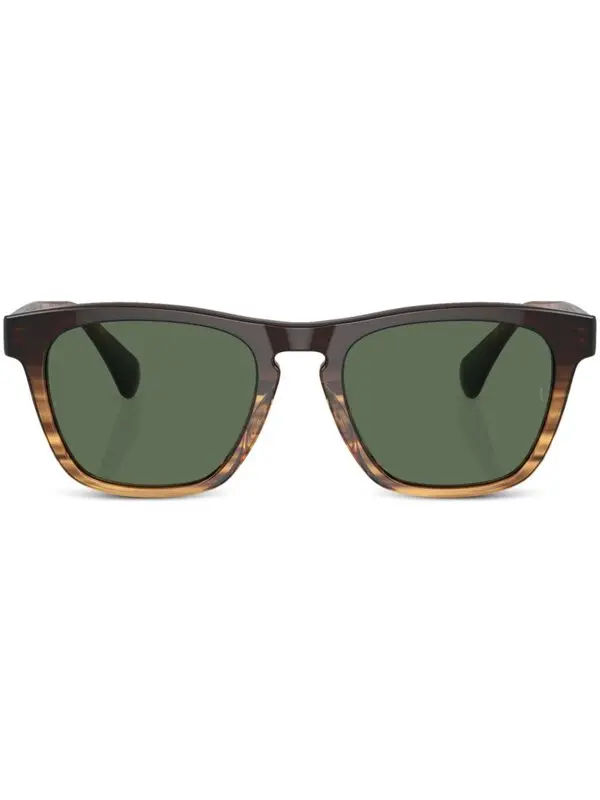 Oliver Spencer R-3 Wayfarer Sunglasses - Brown