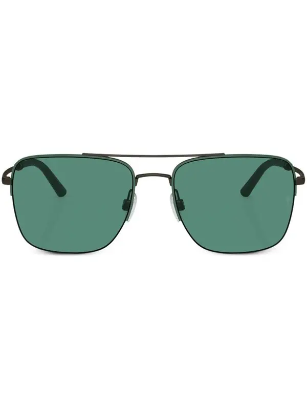Oliver Spencer R-2 Square-frame Sunglasses - Green