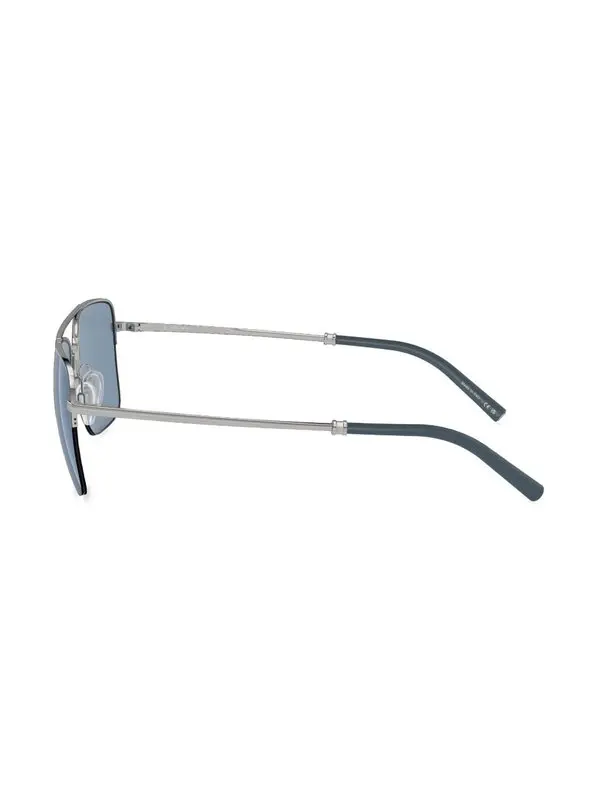 Oliver Spencer R-2 Square Sunglasses - Silver
