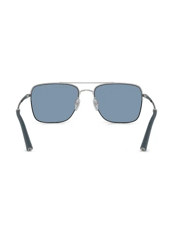 Oliver Spencer R-2 Square Sunglasses - Silver