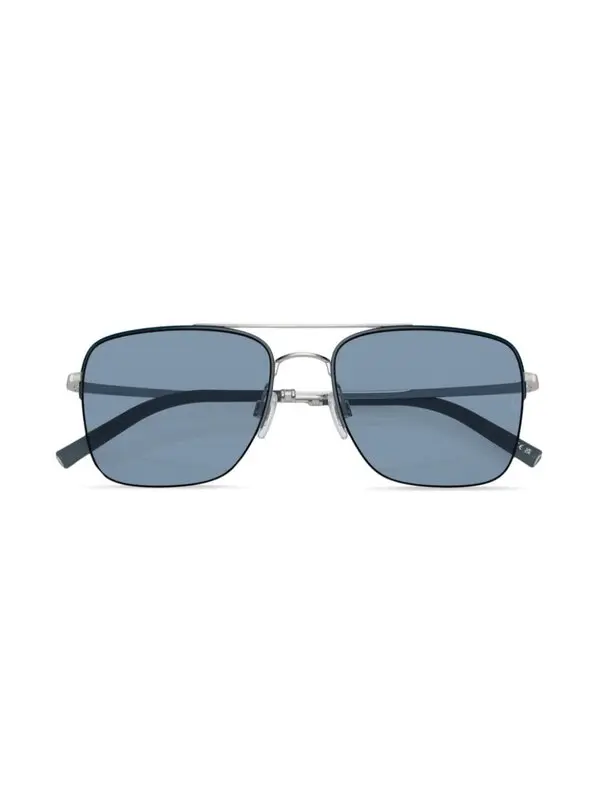 Oliver Spencer R-2 Square Sunglasses - Silver