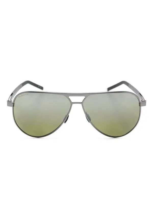 Porsche Design Pilot-frame Sunglasses - Grey
