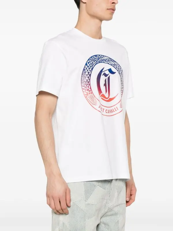 Just Cavalli Logo-print Cotton T-shirt - White