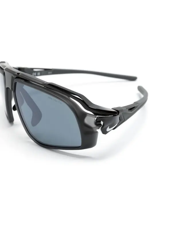 Nike Flyfree Navigator-frame Sunglasses - Black