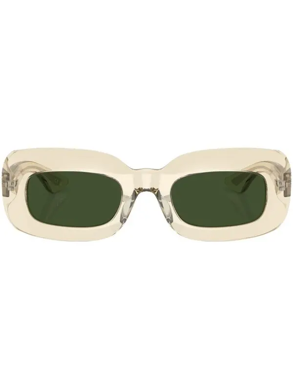 Oliver Spencer 1966c Rectangle-frame Sunglasses - Neutrals