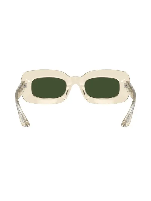 Oliver Spencer 1966c Rectangle-frame Sunglasses - Neutrals