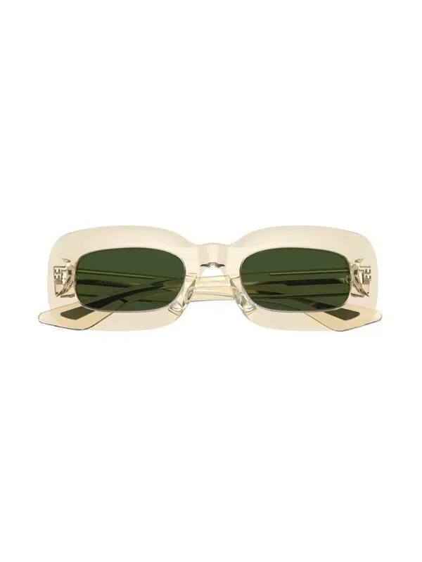 Oliver Spencer 1966c Rectangle-frame Sunglasses - Neutrals