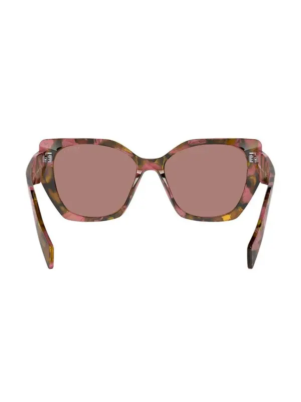 Prada Pr 19zs Oversize Frame Sunglasses - Brown