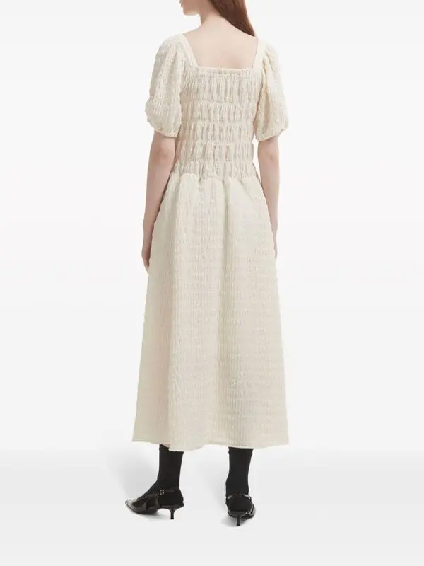 B+AB Smocked Midi Dress