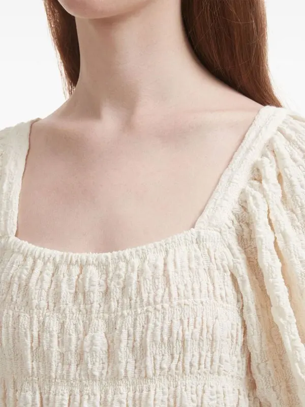 B+AB Smocked Midi Dress