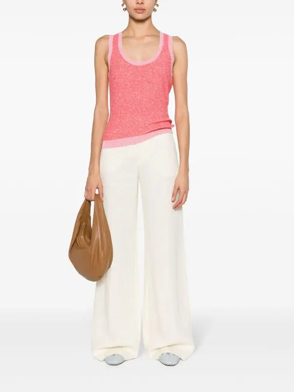 Jacob Cohen Speckle-knit Tank Top - Red