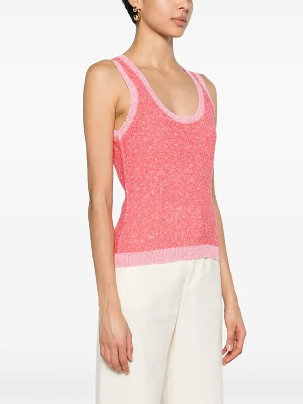 Jacob Cohen Speckle-knit Tank Top - Red