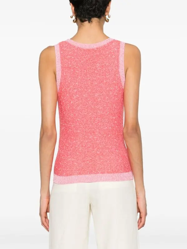 Jacob Cohen Speckle-knit Tank Top - Red