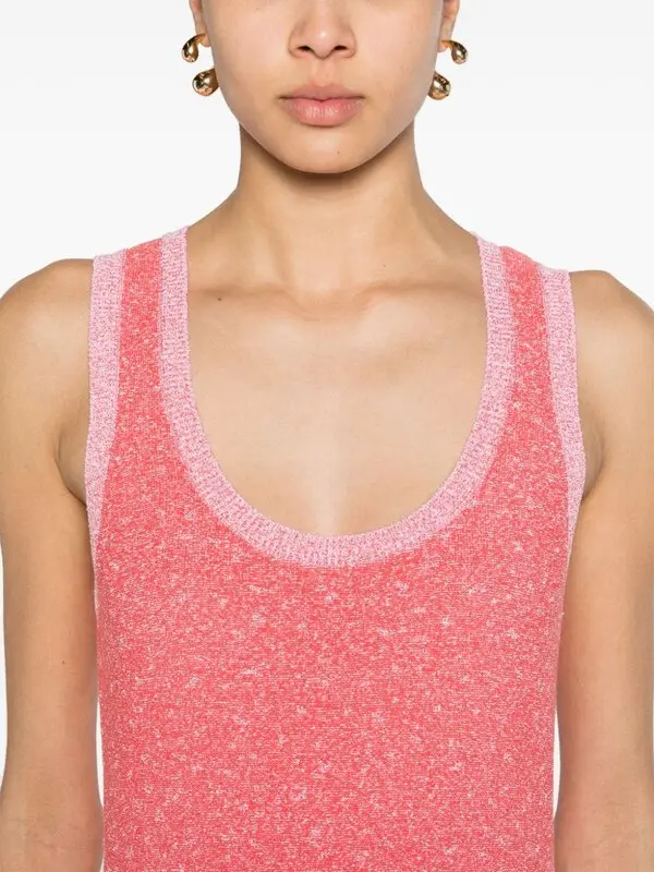 Jacob Cohen Speckle-knit Tank Top - Red