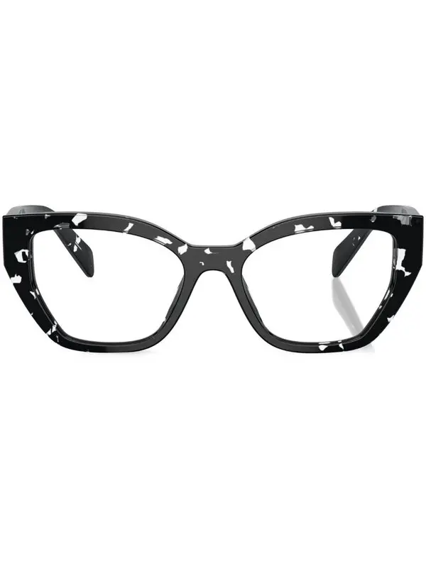 Prada Geometric Glasses - Black