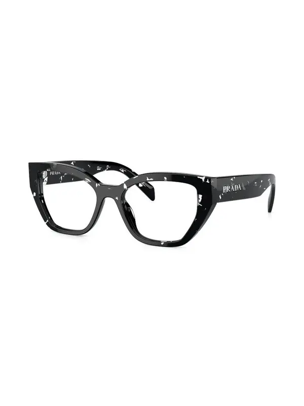 Prada Geometric Glasses - Black