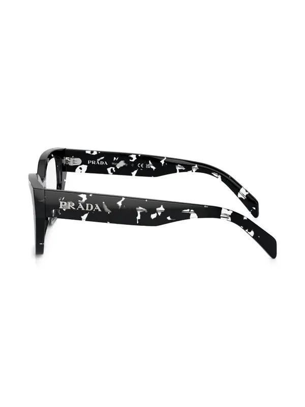 Prada Geometric Glasses - Black