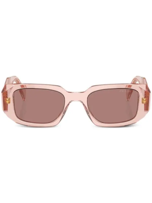 Prada Pr 17ws Oval Frame Sunglasses - Pink