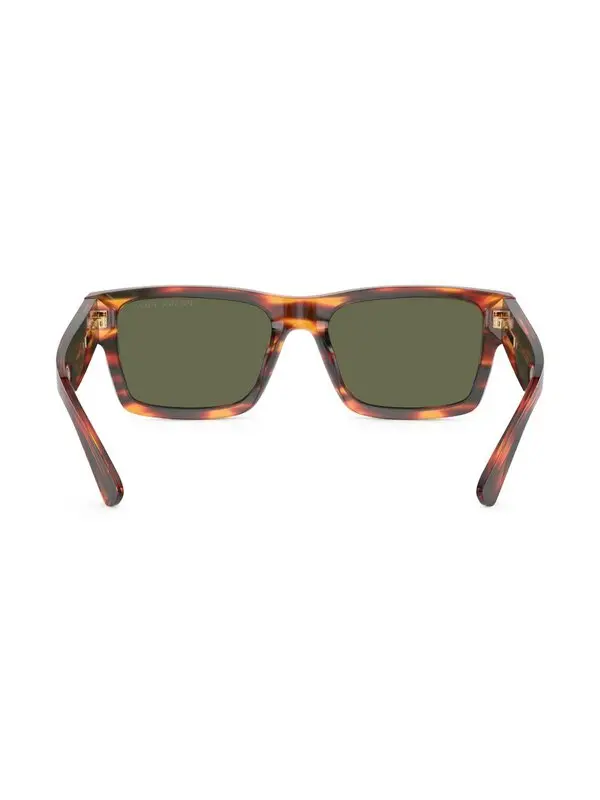 Prada Tortoiseshell Square Frame Sunglasses - Red