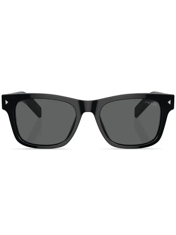 Prada Logo-engraved Sunglasses - Black