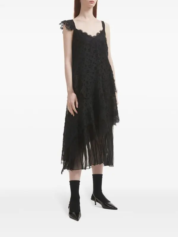 B+AB Lace-trimmed Midi Dress