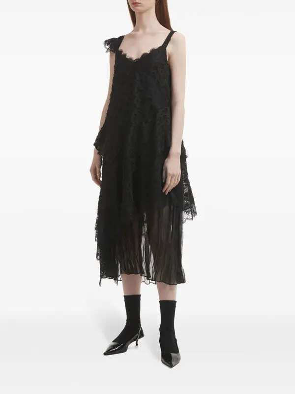 B+AB Lace-trimmed Midi Dress