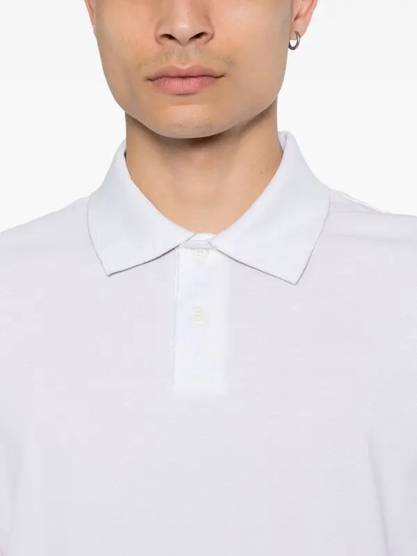 Just Cavalli Piqué-weave Polo Shirt - White