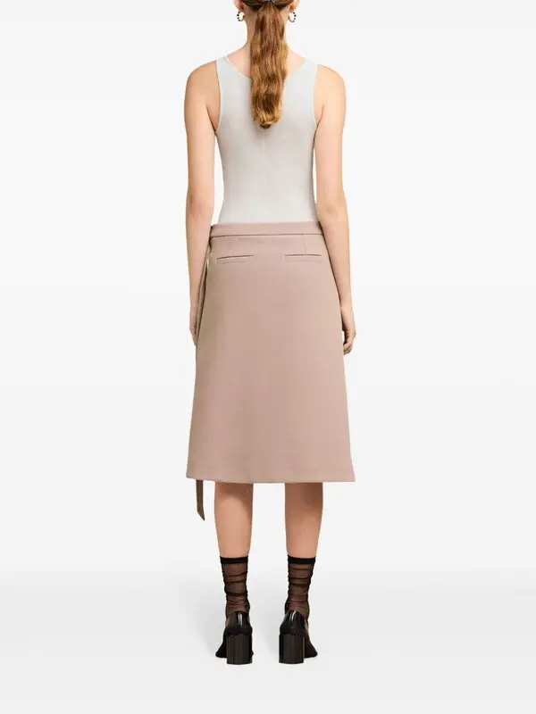 AMI Paris Button-front Ribbed Tank Top - Grey