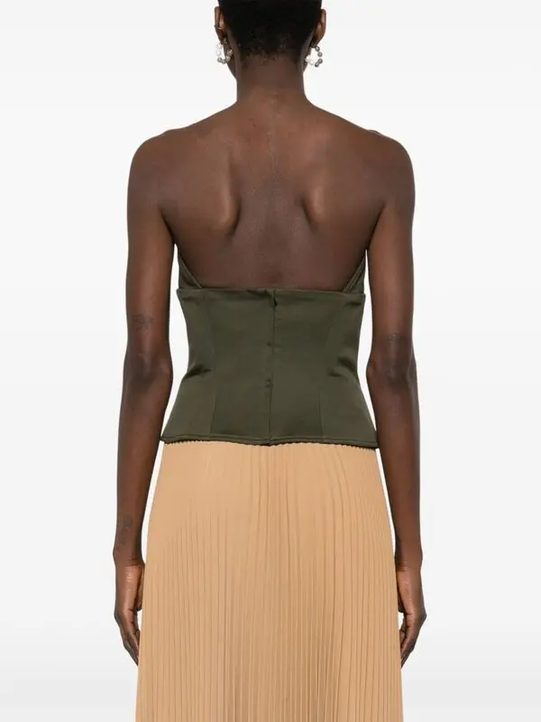 Max Mara Cacao Bustier Top