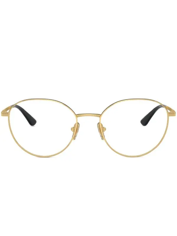 VOGUE EYEWEAR Logo-engraved Round-frame Glasses - Gold