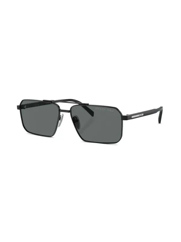 Prada Double-bridge Rectangle-frame Sunglasses
