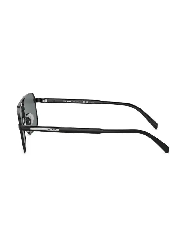 Prada Double-bridge Rectangle-frame Sunglasses