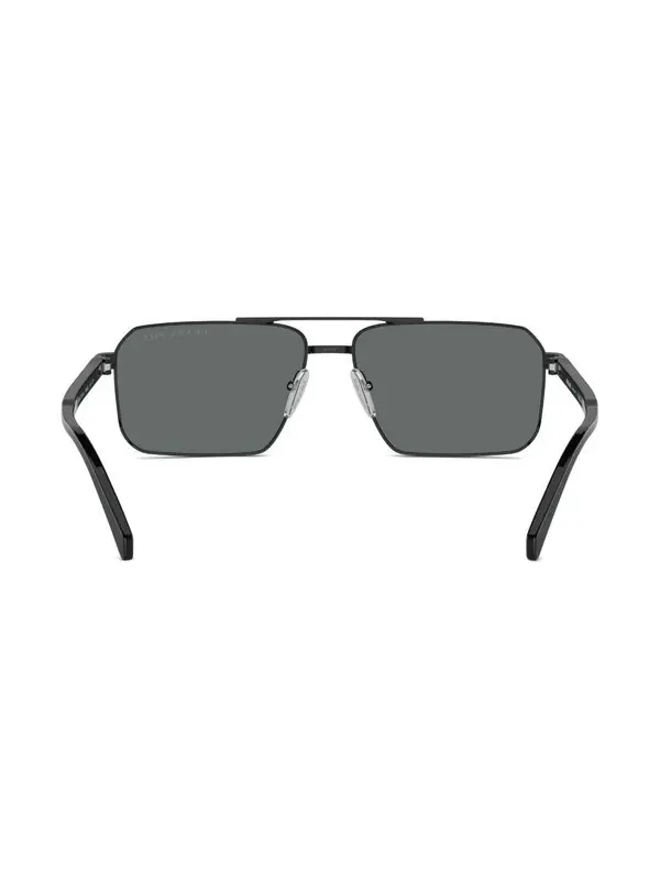 Prada Double-bridge Rectangle-frame Sunglasses