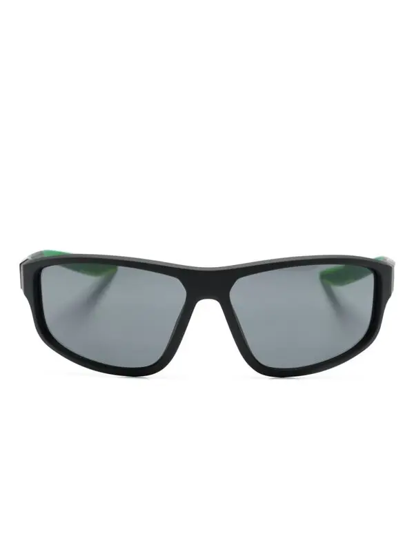 Nike Brazel Fuel Rectangle-frame Sunglasses - Black