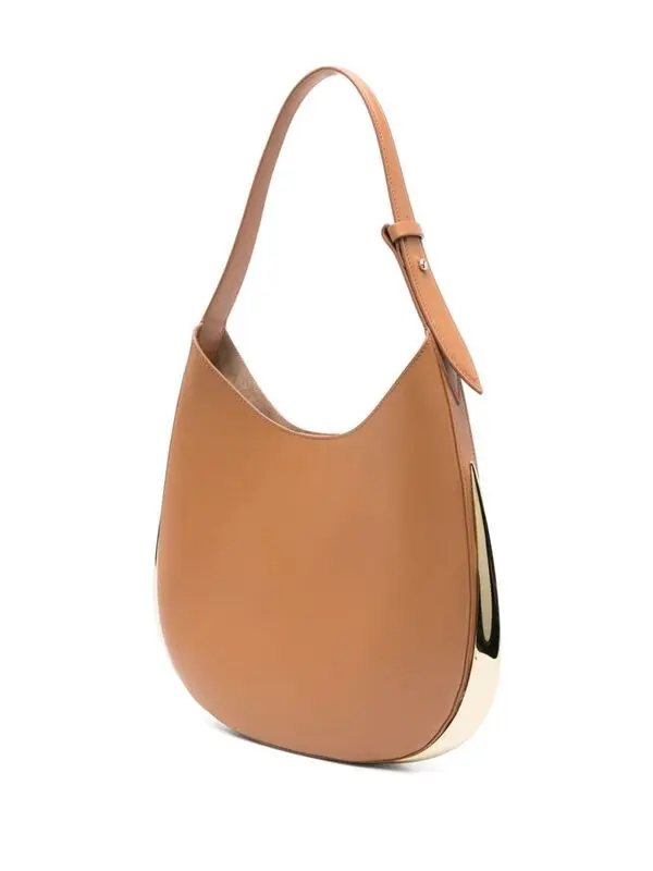 Benedetta Bruzziches Amalia Leather Shoulder Bag - Neutrals