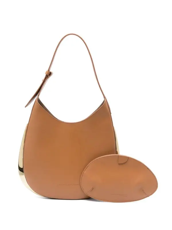Benedetta Bruzziches Amalia Leather Shoulder Bag - Neutrals