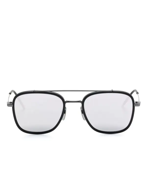 Thom Browne Pilot Frame Sunglasses - Black