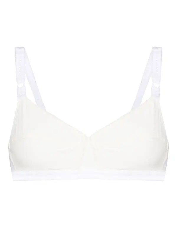 N°21 Scalloped-edges Bra - White