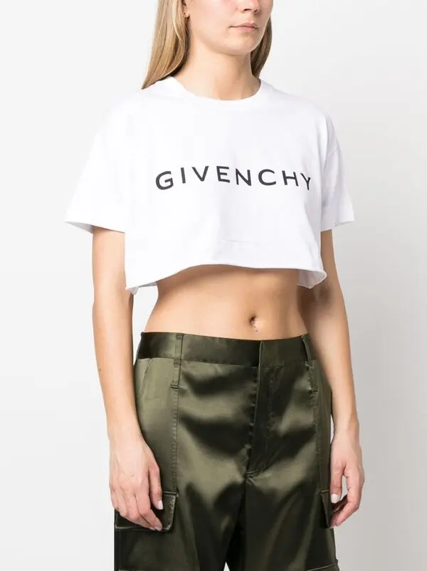 Givenchy Logo-print Cropped T-shirt