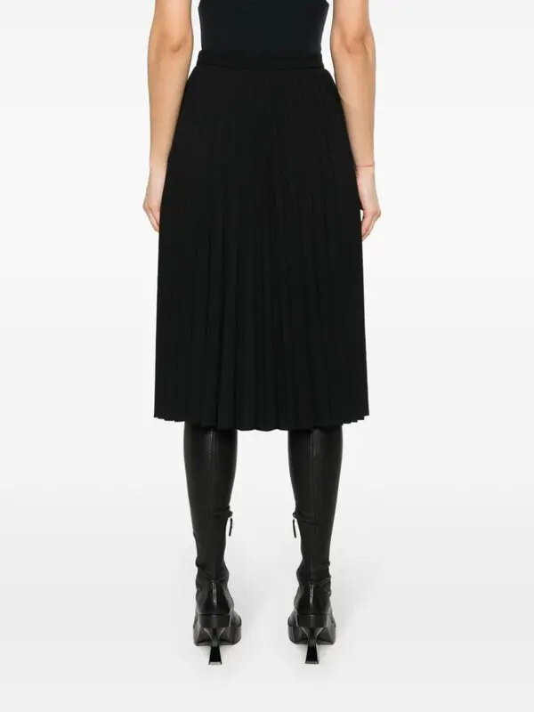 Givenchy 4g-plaque Pleated Midi Skirt