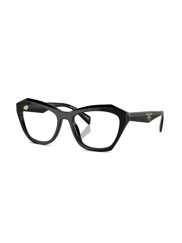 Prada Geometric Frame Eyeglasses - Black